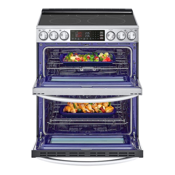 LTEL7337F LG 7.3 cu. ft. Smart Double Oven Slide-In Electric Range wit ...