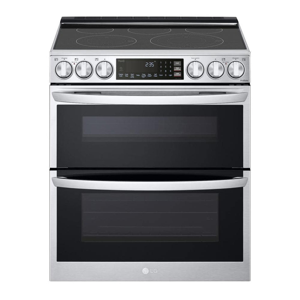 LTEL7337F LG 7.3 cu. ft. Smart Double Oven Slide-In Electric Range wit ...